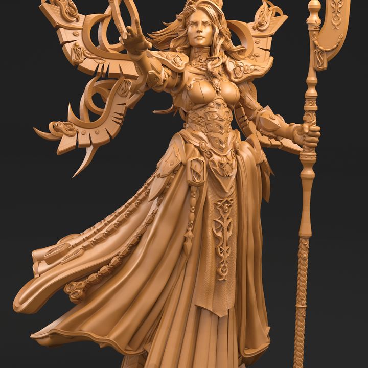 3D Printable Space Elf Wizard by 3DArtGuy