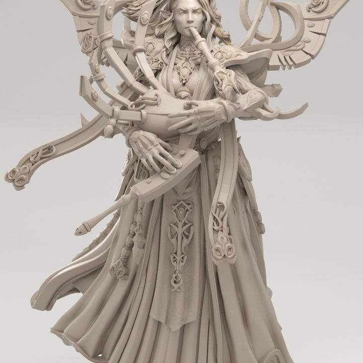 3D Printable Space Elf Wizard by 3DArtGuy