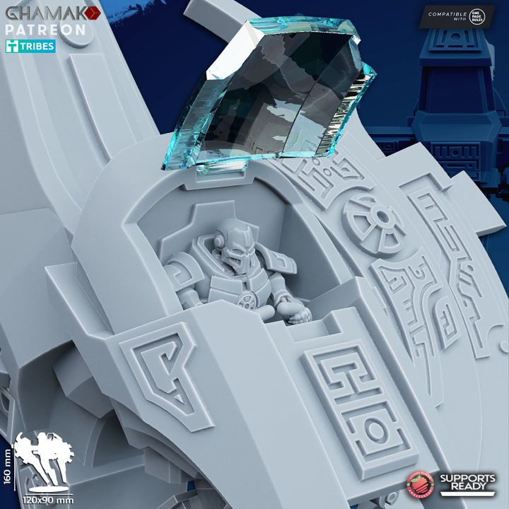 3D Printable Moonship by Ghamak