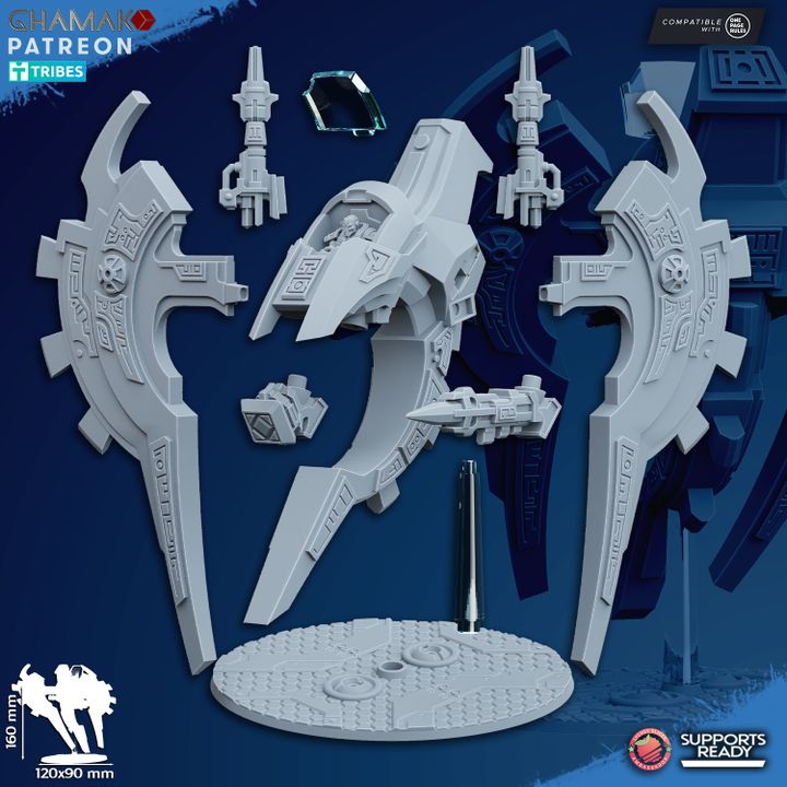 3D Printable Moonship by Ghamak