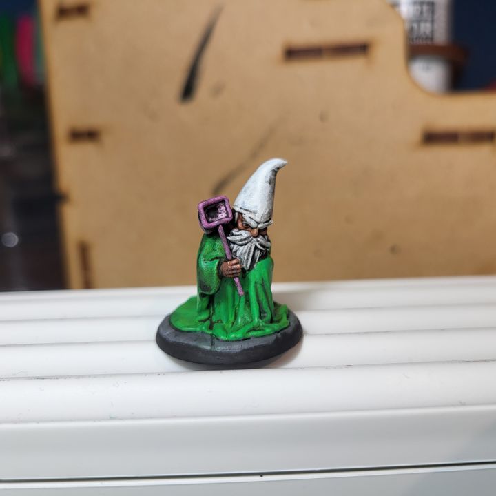 3D Print of Tiny Green Mall Wizard by gamer guy0414