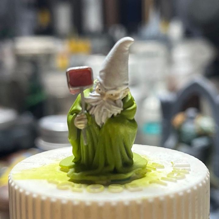 3D Print of Tiny Green Mall Wizard by victoraguilera