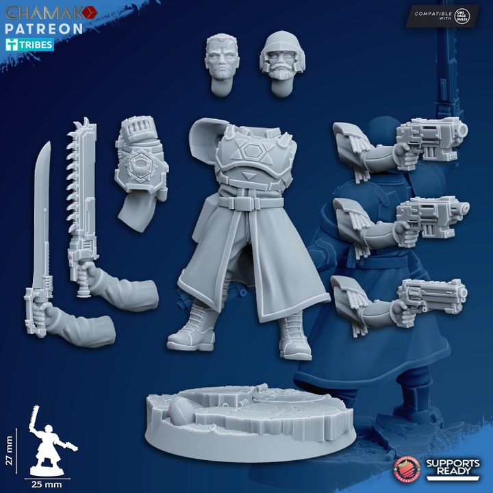 3D Printable Lieutenant Colonel by Ghamak