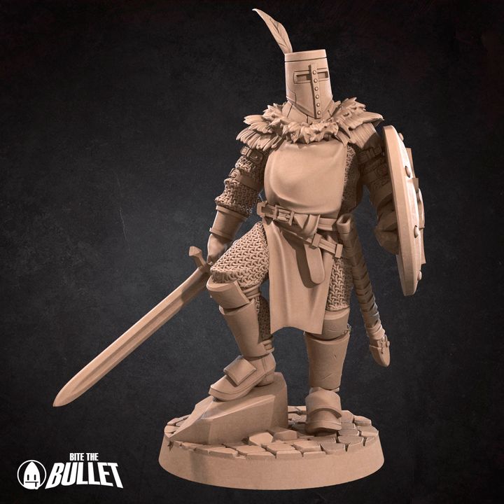 3D Printable Sir Lawrence, the Knight of Sunlight by Bite the Bullet