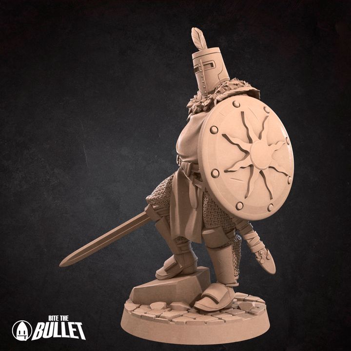 3D Printable Sir Lawrence, the Knight of Sunlight by Bite the Bullet