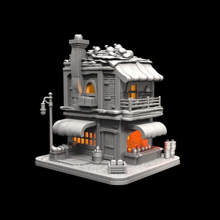 3D Printable IDP02S05 Wraith's House :: Iridium Places 2 :: Black ...