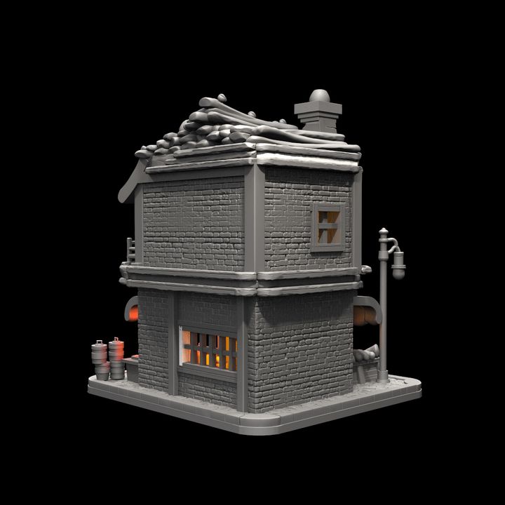 3D Printable IDP02S05 Wraith's House :: Iridium Places 2 :: Black ...