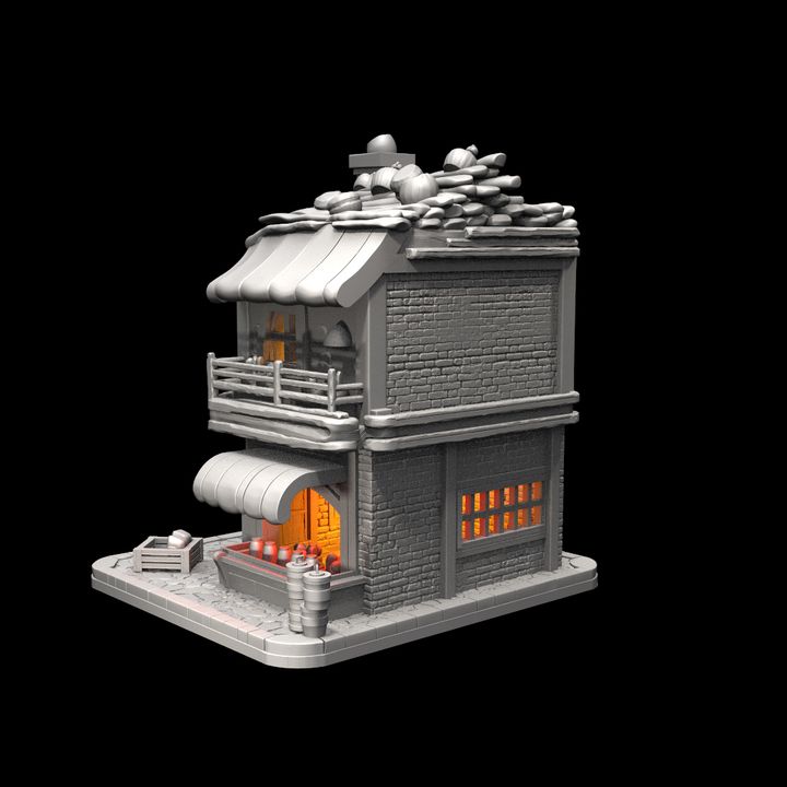 3D Printable IDP02S05 Wraith's House :: Iridium Places 2 :: Black ...