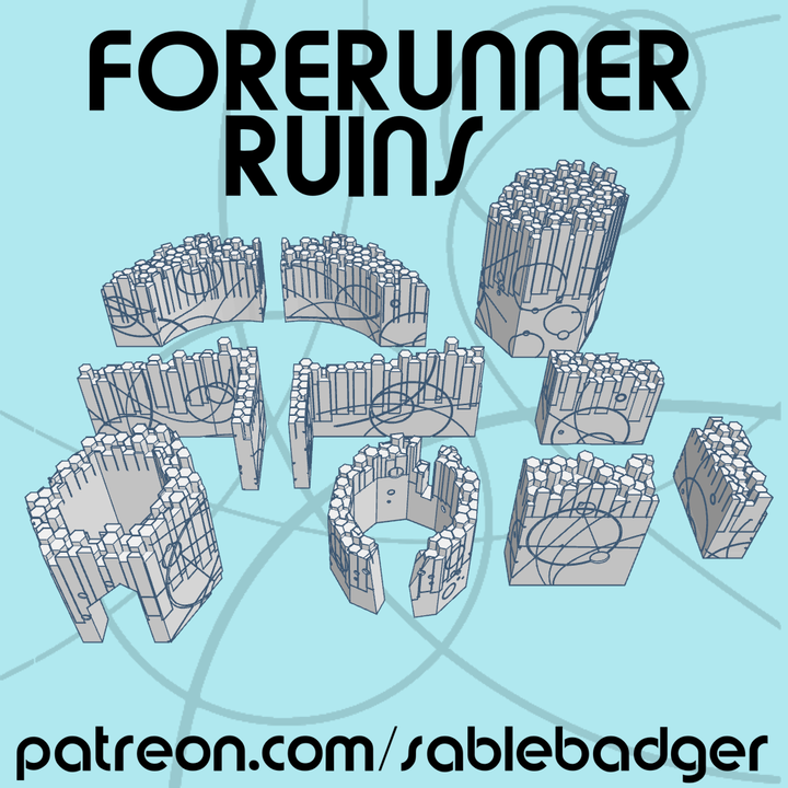 3D Printable Forerunner Ruins - Mysterious Alien Terrain for Tabletop ...