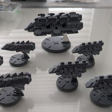 3D Printable OPR Warfleets FTL - Saurian Starhost by brander roullett