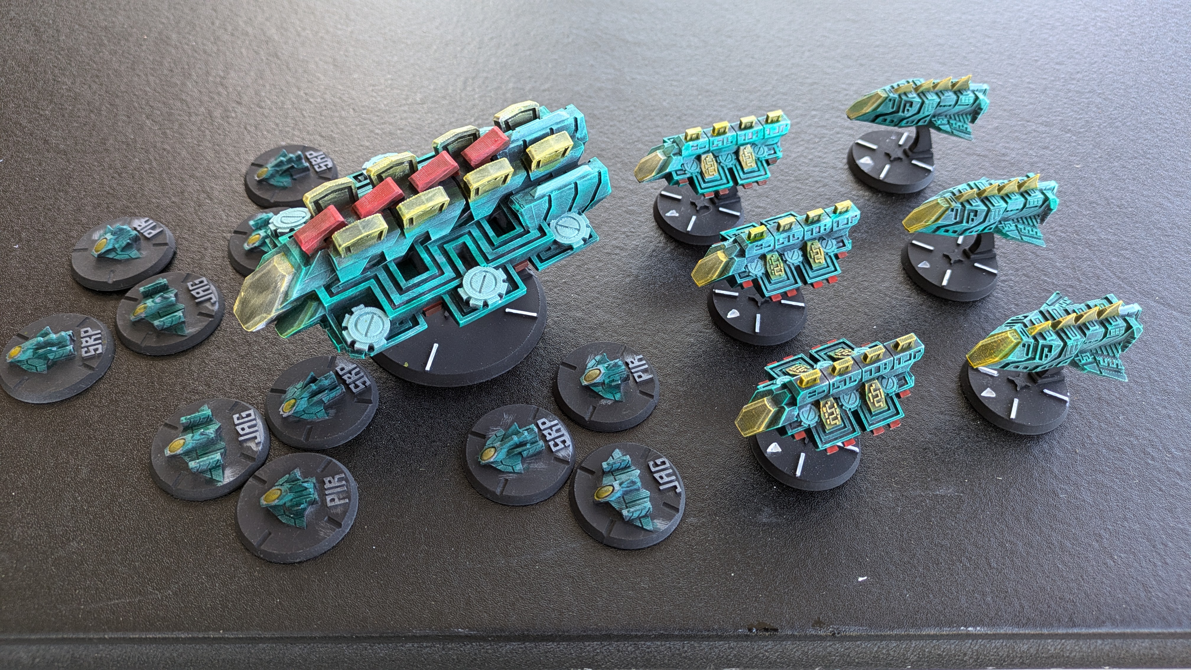 3D Printable OPR Warfleets FTL - Saurian Starhost by brander roullett