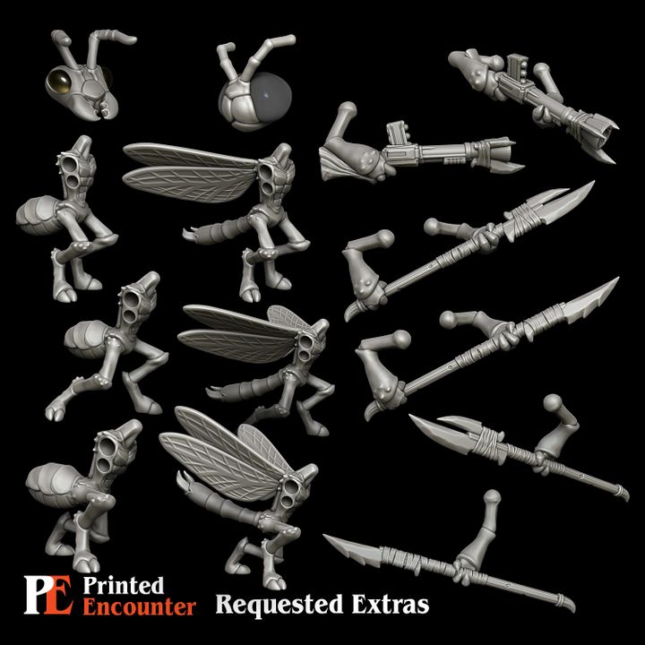 3D Printable Modular Insectoids by Printed Encounter