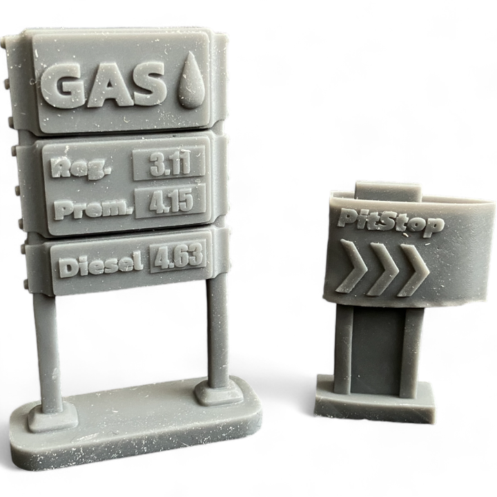 3D Printable Gas Station by Tiny Furniture