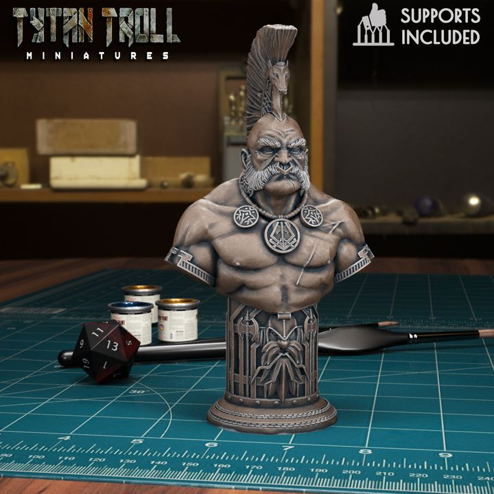 3D Printable Dwarf Chess Set [Pre-Supported] by TytanTroll Miniatures