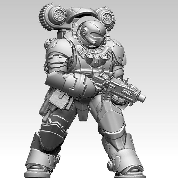 3D Printable enesis trooper 4 by robert naismith