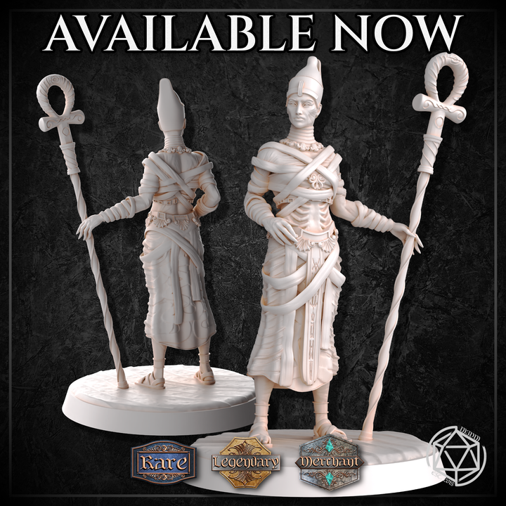 3D Printable Egyptian Mummy Queen by M3DM