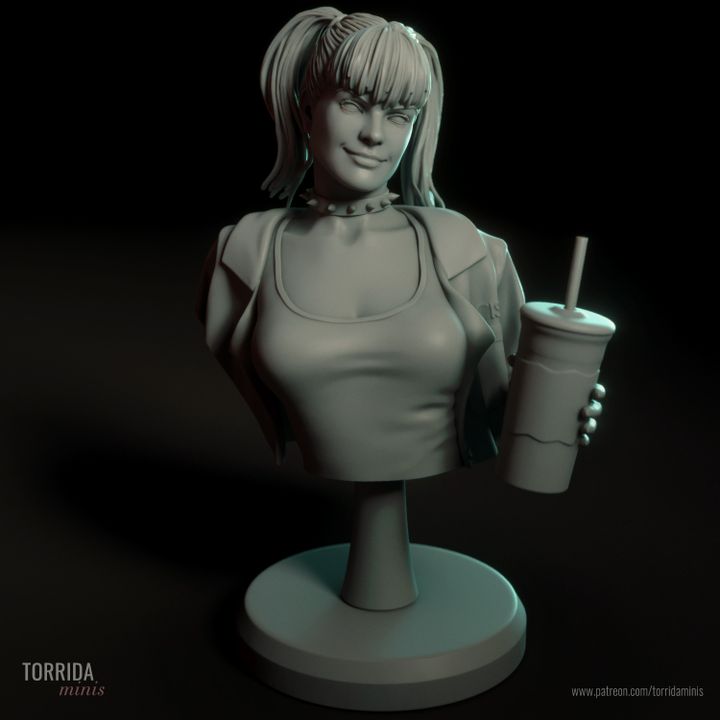 3D Printable Abby Sciuto from NCIS - 3D bust by Torrida Minis