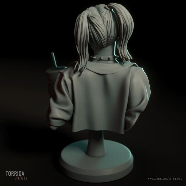 3D Printable Abby Sciuto from NCIS - 3D bust by Torrida Minis