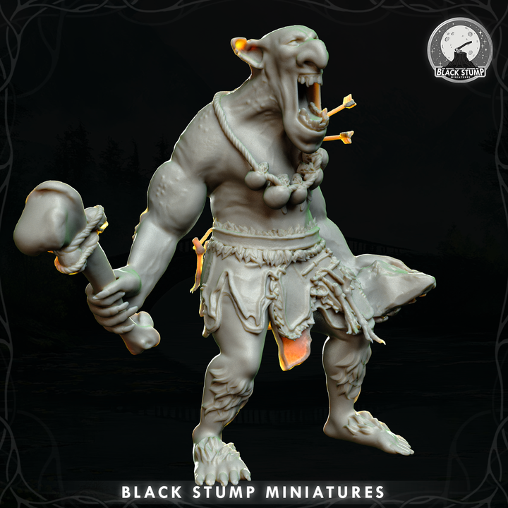 3D Printable Troll + 5E Stats .pdf! by Black Stump Miniatures