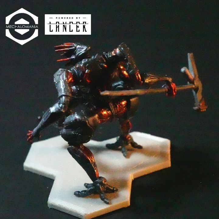 3D Printable Gorgon Frame (Lancer RPG Mech) Impact Hammer and Energy ...