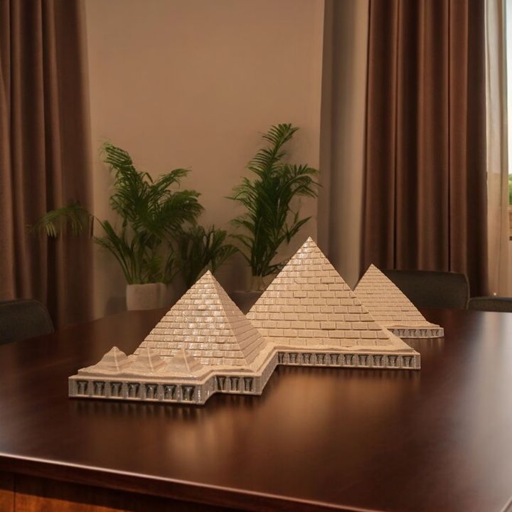 3D Printable Giza Pyramid Complex by Stlflix