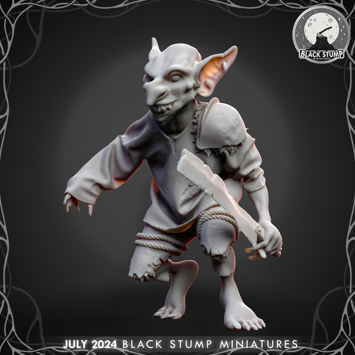 3D Printable Goblin Warrior with Sword + 5E Stats .pdf! by Black Stump ...