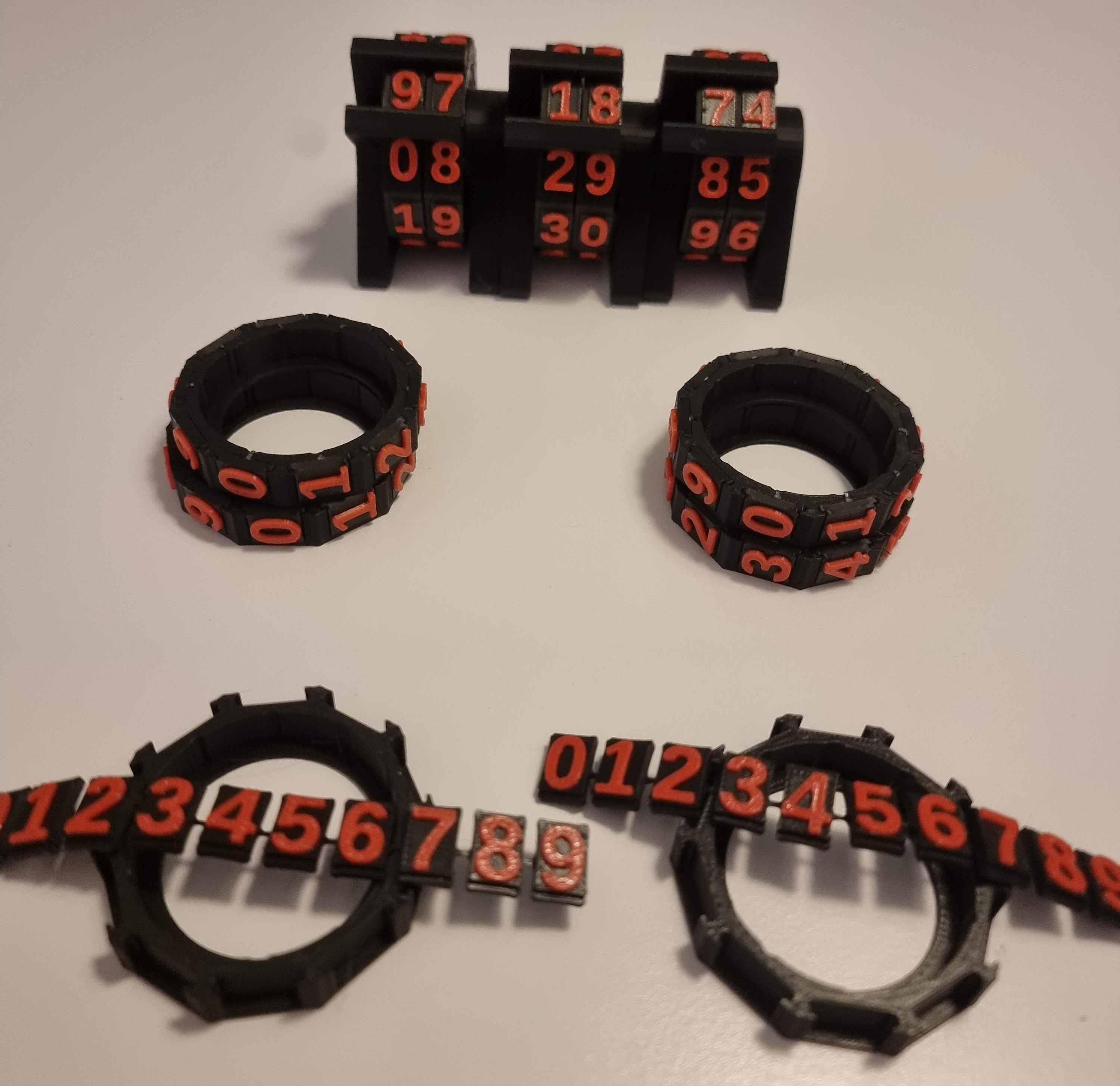3D Printable Counter easy 2 color print -fully 3D printed by Svend Feldt