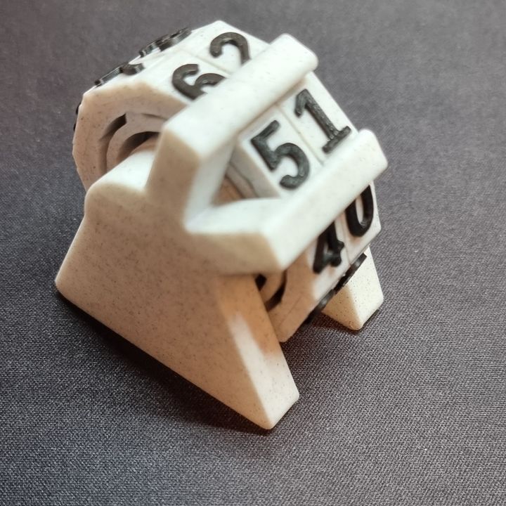3D Printable Counter easy 2 color print -fully 3D printed by Svend Feldt