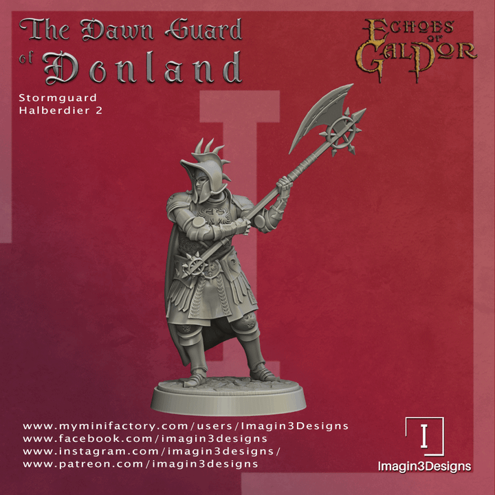 3D Printable Stormguard Halberdiers by Imagin3Designs