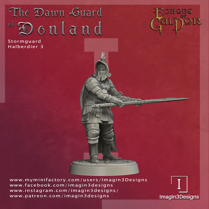 3D Printable Stormguard Halberdiers by Imagin3Designs