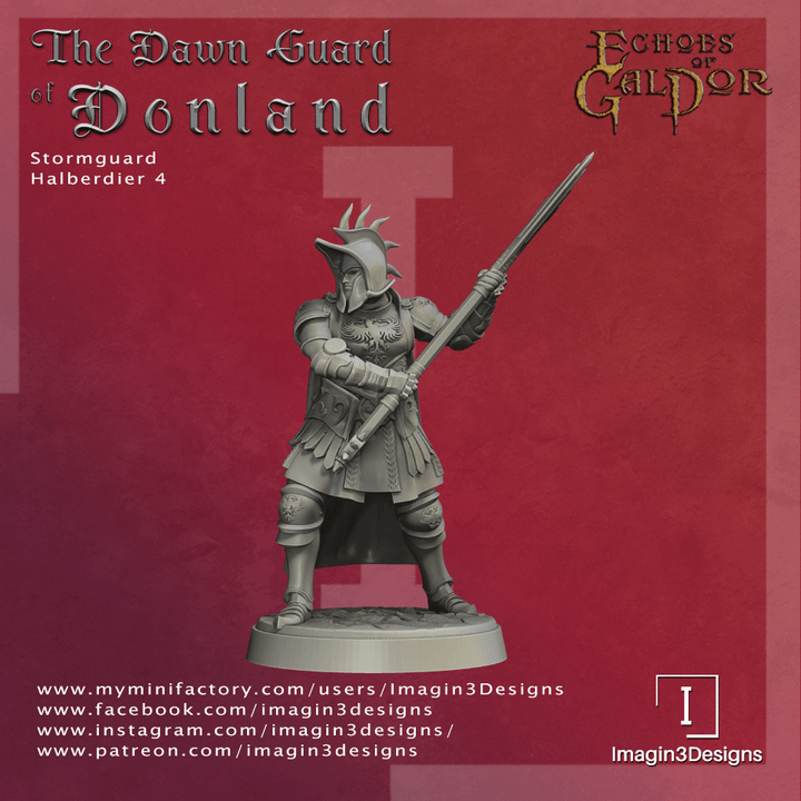3D Printable Stormguard Halberdiers by Imagin3Designs