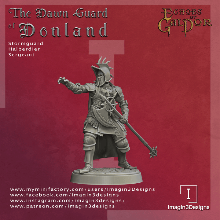 3D Printable Stormguard Halberdiers by Imagin3Designs