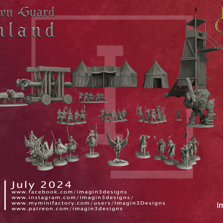 3D Printable The Dawn Guard of Donland COMPLETE SET by Imagin3Designs