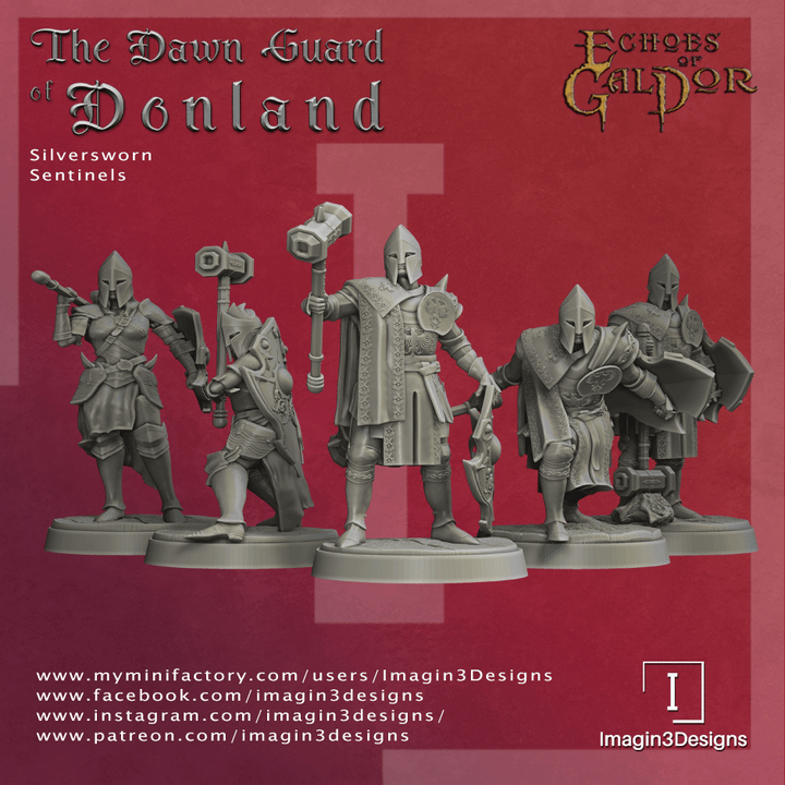 3D Printable The Dawn Guard of Donland COMPLETE SET by Imagin3Designs