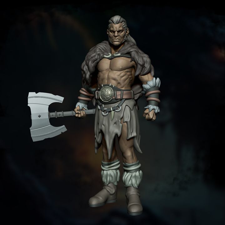 3D Printable Barbarian by Monster Atlas