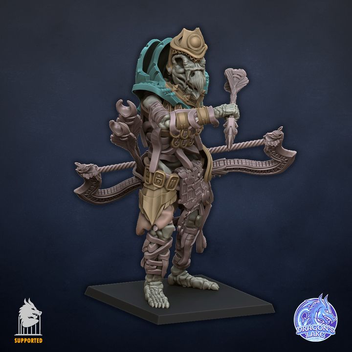 3D Printable Giant Colossus Archer by Dragon's Lake Miniaturas