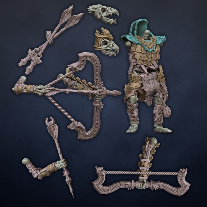 3D Printable Giant Colossus Archer by Dragon's Lake Miniaturas