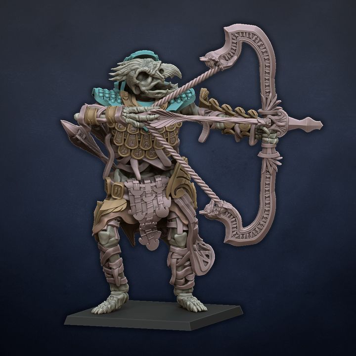 3D Printable Giant Colossus Archer by Dragon's Lake Miniaturas