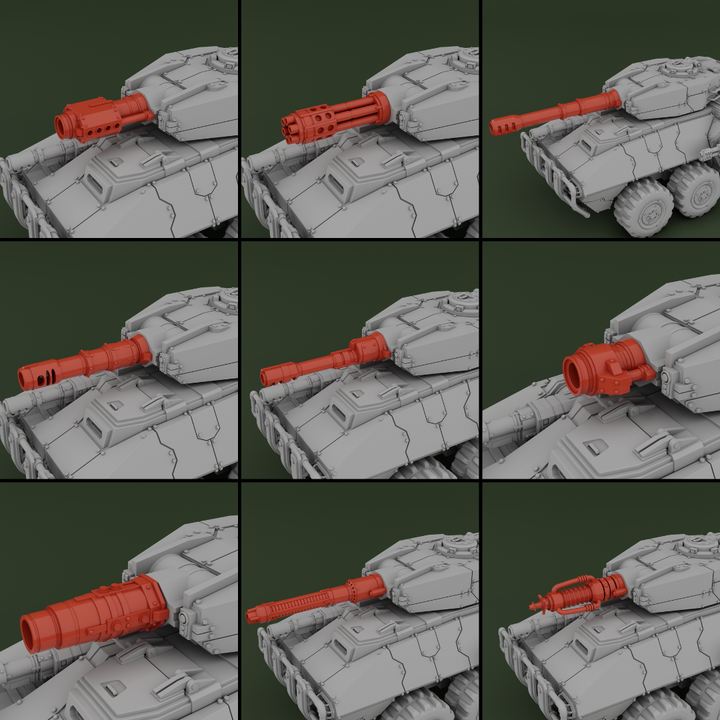 3D Printable Wheeled Battle Tank "Badger" by Filamentio