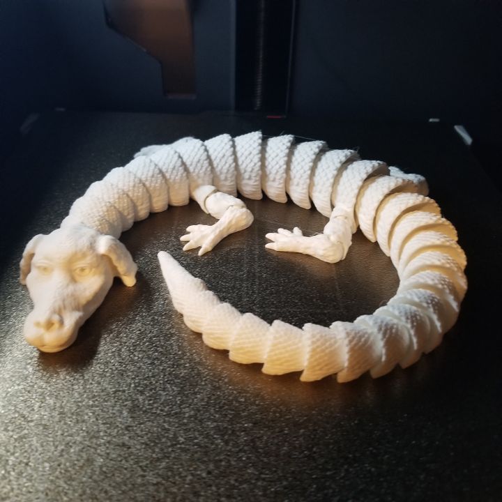 3D Printable Falkor Flexi (Neverending Story) by Boby Green Creations