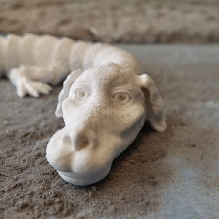 3D Printable Falkor Flexi (Neverending Story) by Boby Green Creations
