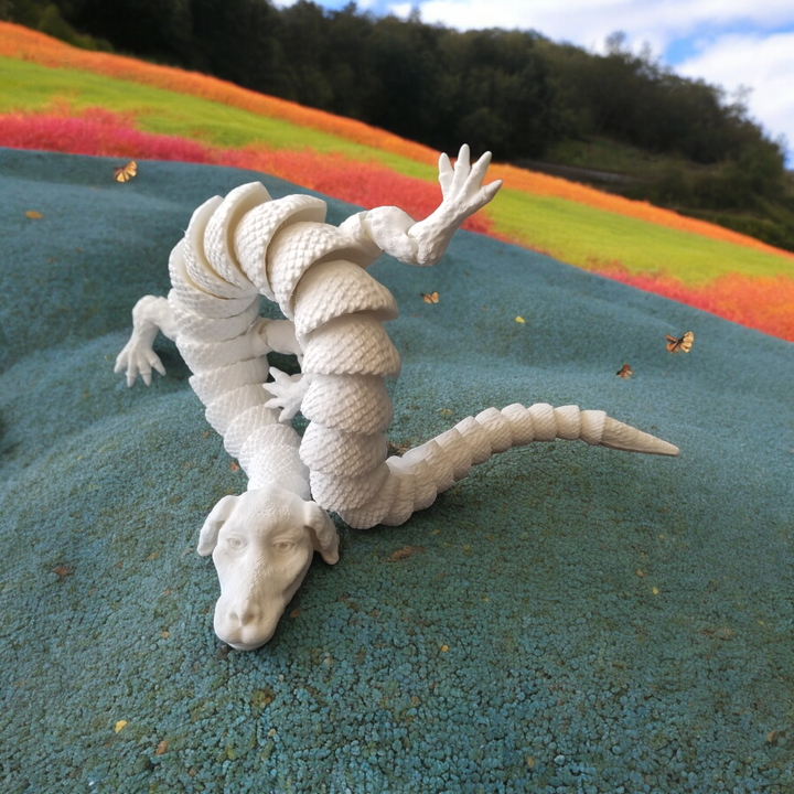 3D Printable Falkor Flexi (Neverending Story) by Boby Green Creations