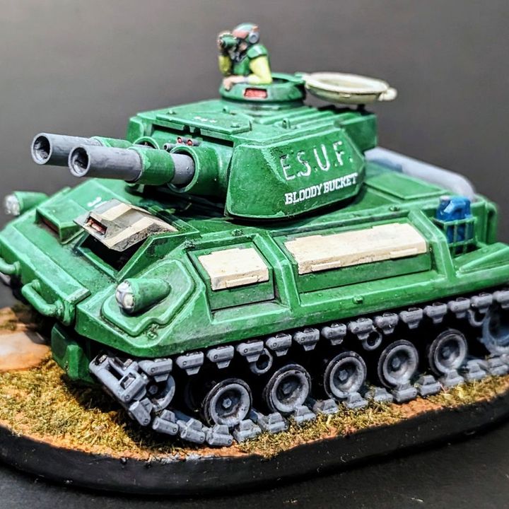 3D Printable Fractured Sphere - E.S.U.F. AM-97 Warden Battle Tank by ...