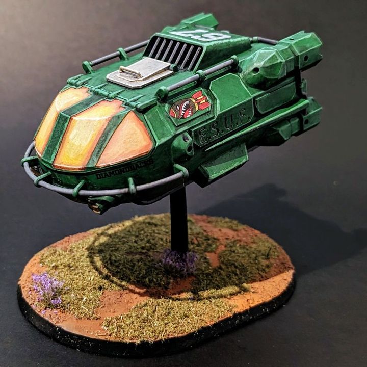 3D Printable Fractured Sphere - E.S.U.F. SP-82 Dash-9 Shuttle by DOWNTOWN3D