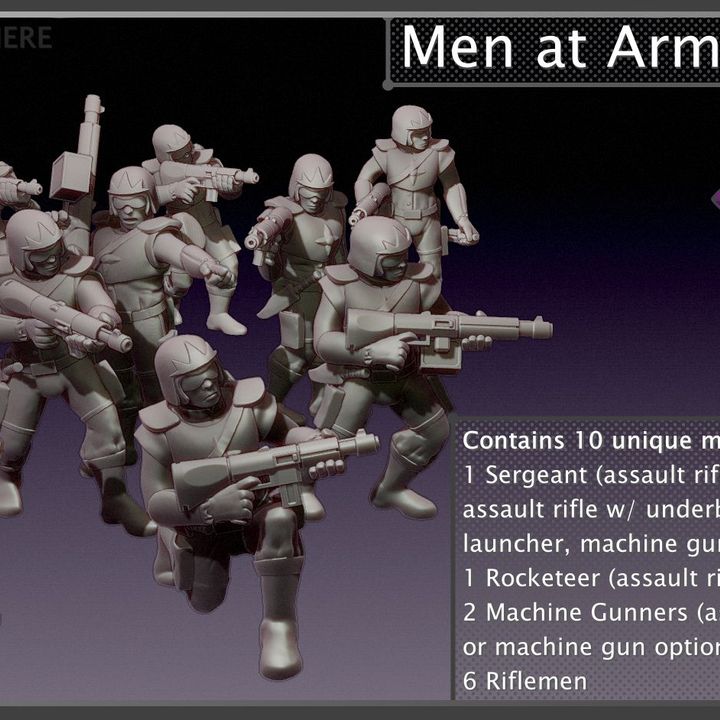 3D Printable Fractured Sphere - Heliochrome Men at Arms Squad by DOWNTOWN3D