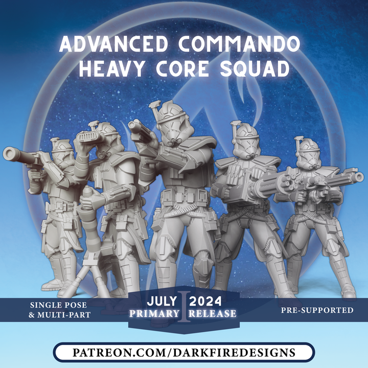 3D Printable Advanced Commando Heavy Weapons by Dark Fire Designs