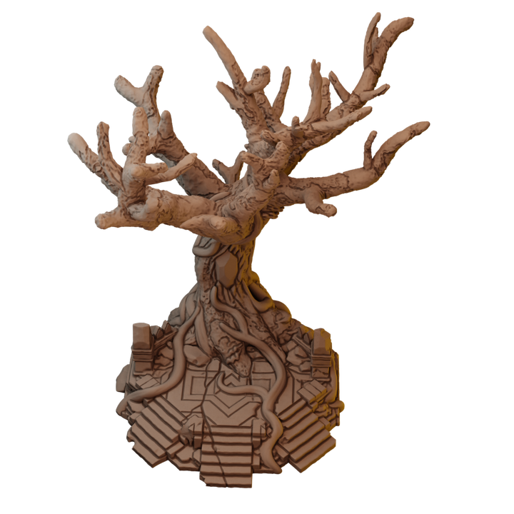 3D Printable Set of Three Large Ancient Trees in Jungle Temple Ruins by ...