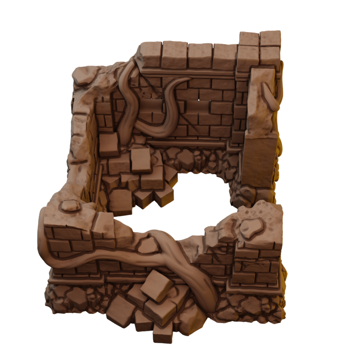 3D Printable Set of Ancient Stone Columns and Arches in Jungle Temple ...