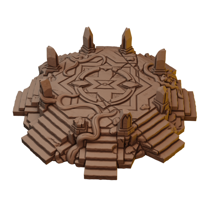 3D Printable Set of Sacred Stone Shrines in Jungle Temple Ruins by ...