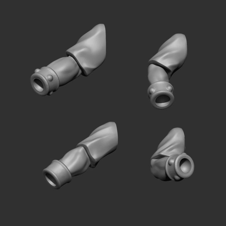 3D Printable Sleeved_arms by Trollet Miniatures